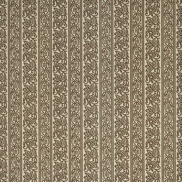 Aztec Geo Brown Performance Fabric by Sarah Vanrenen – Vanrenen Hanbury